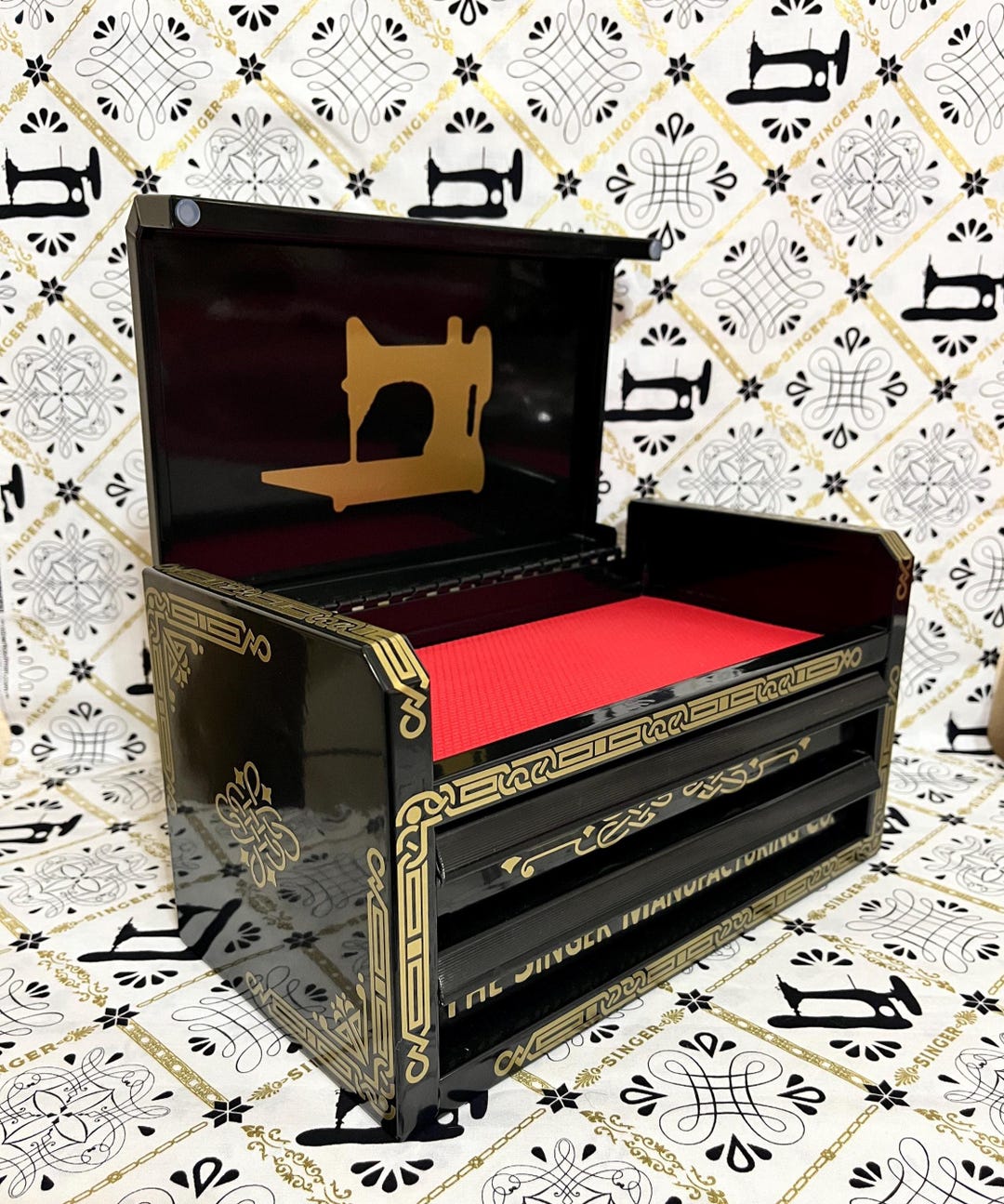 HYPER TOUGH Mini 2-drawer W/singer Celtic Gold Decals Toolbox (toolbox ...