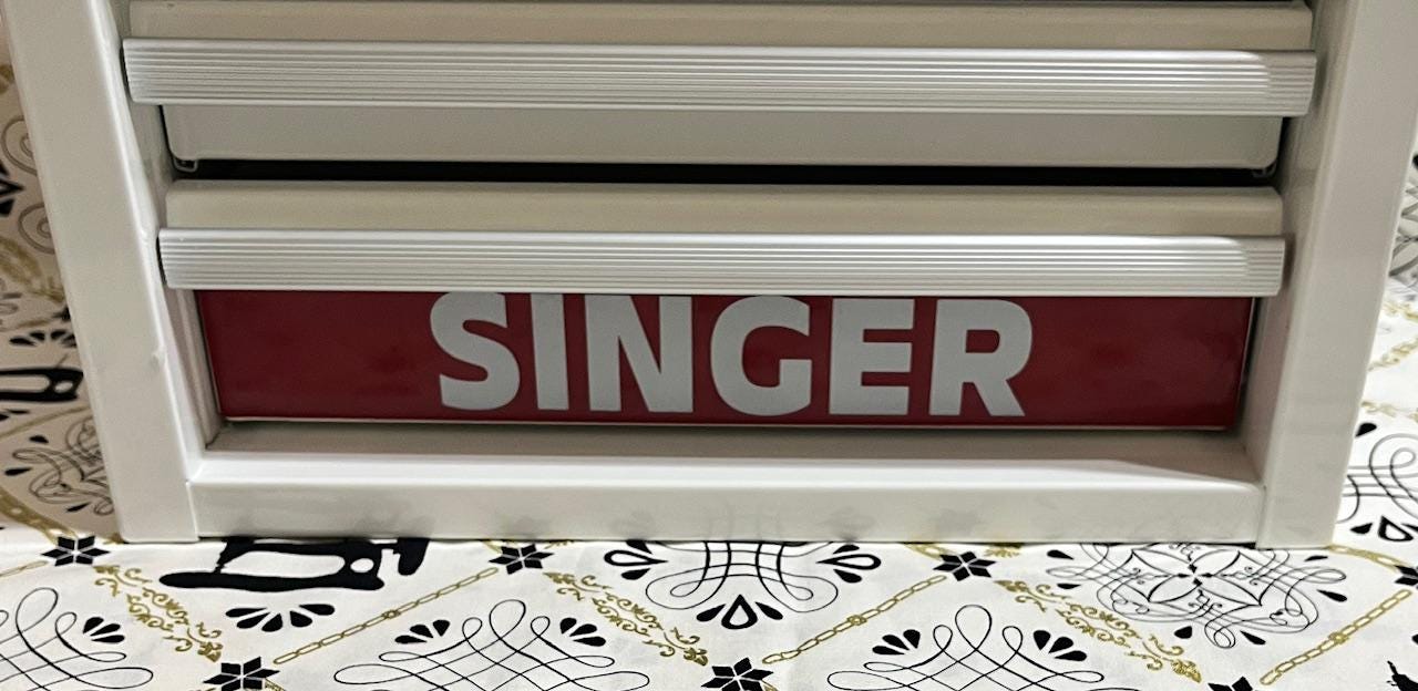 Vinyl SINGER Decal for Mini Toolbox Drawer (toolbox NOT Included) - Etsy