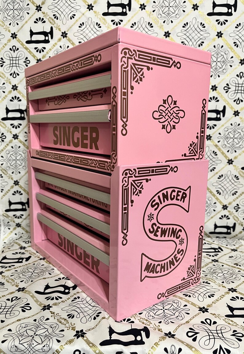 PINK TOOLBOX SET W/rose Gold Decals Applied: Mini Kobalt 2-drawer and 3 ...