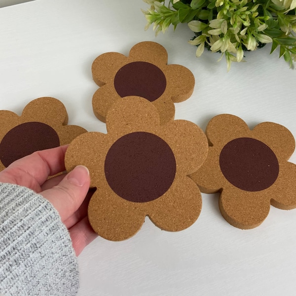 Daisy Coasters - Etsy