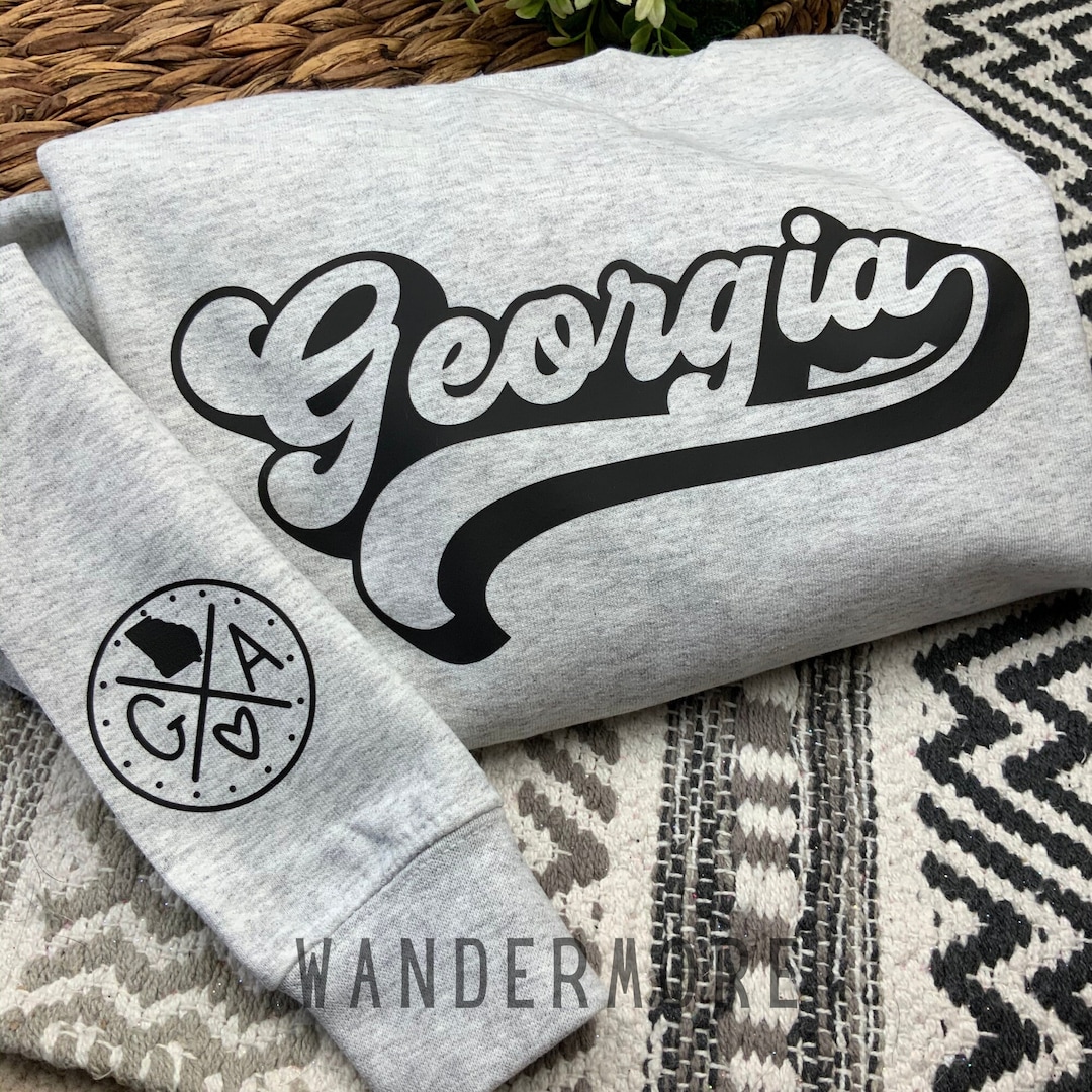 Georgia State Crewneck Sweatshirt, USA Sweatshirt, State Sweatshirts - Etsy