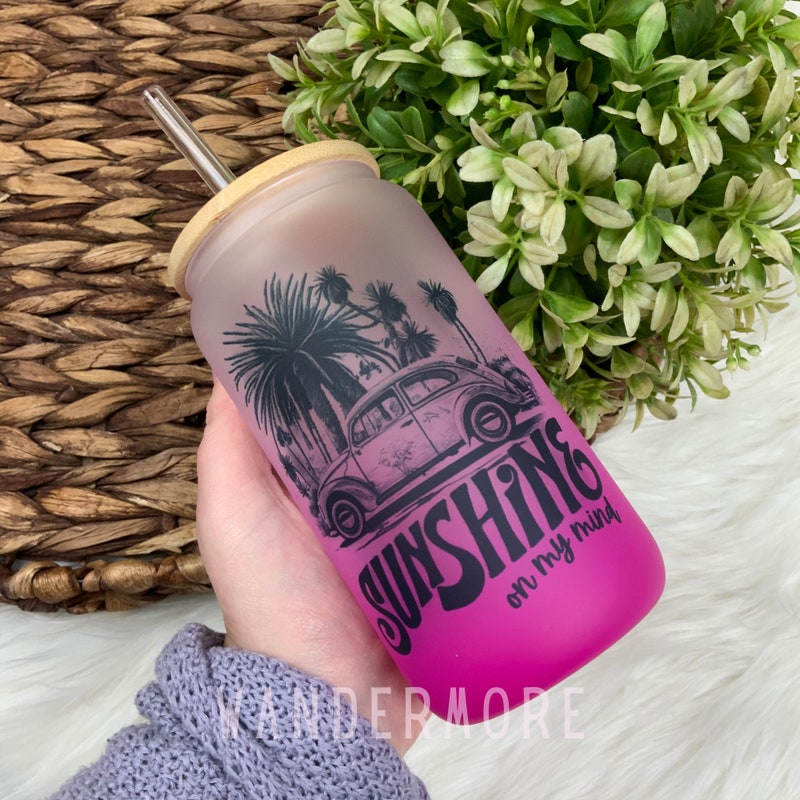 Pink Glass Cups - Etsy