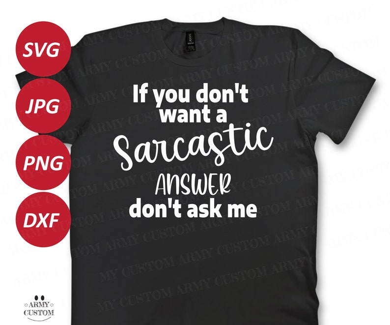Sarcastic Svg Quotes Funny Bundle Svgsarcastic Cut File Etsy