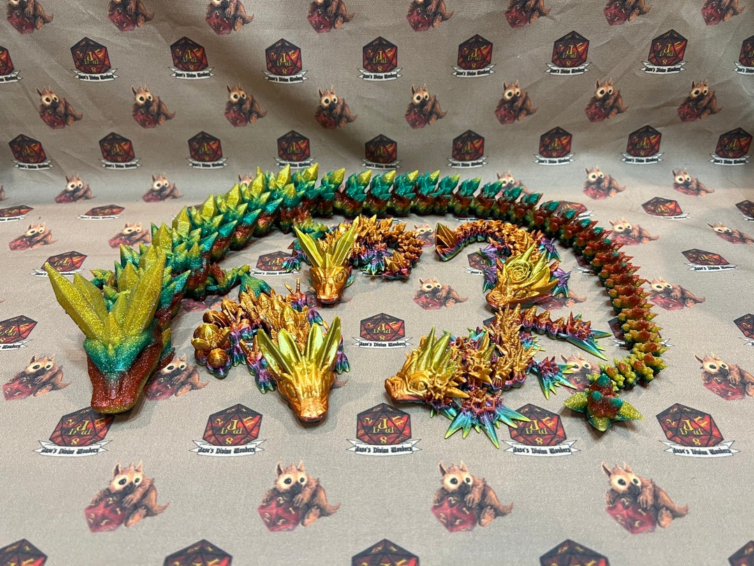 Articulated Baby Dragon, 3D Printed, Flexi Dragon - Etsy