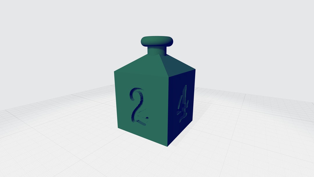D4 Potion RPG Dice STL File - Etsy