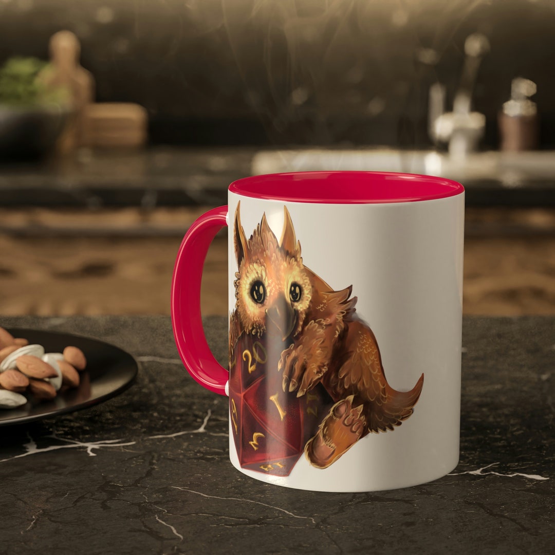 Owliver With High Variance D20 Mug - Etsy