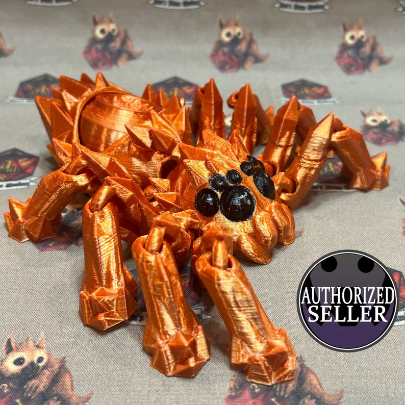 Spy-der Spinner Spider 3d Printed Articulated Flexible - Etsy