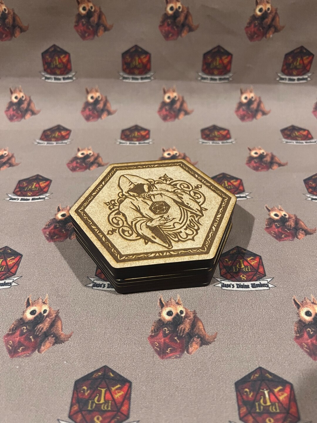 Laser Cut Dice Hex Case - Etsy