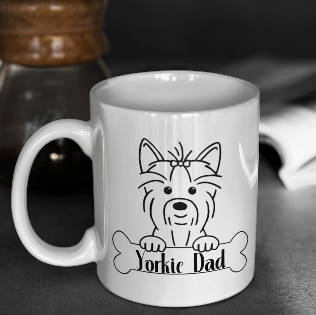 Yorkie Mug, Yorkie Dad, Yorkie Dog Owner, Personalized Pet Mug, Pet ...