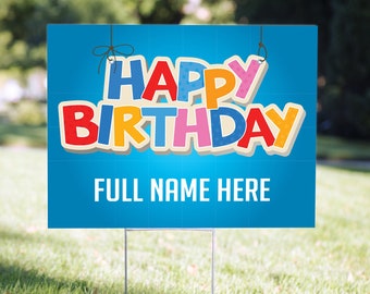 Custom Birthday Sign - Etsy