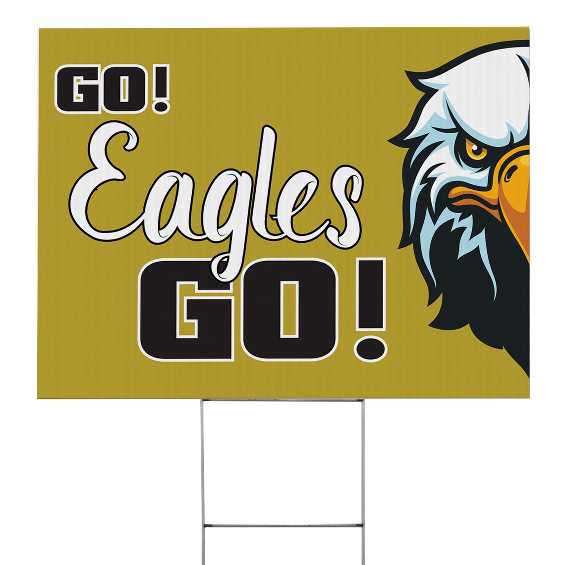 EAGLES SPORTS MASCOT Lawn Sign - 18 X 24 - School Mascot Yard Card ...