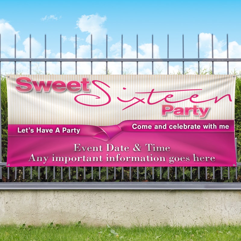 Sweet 16 Banner - Etsy