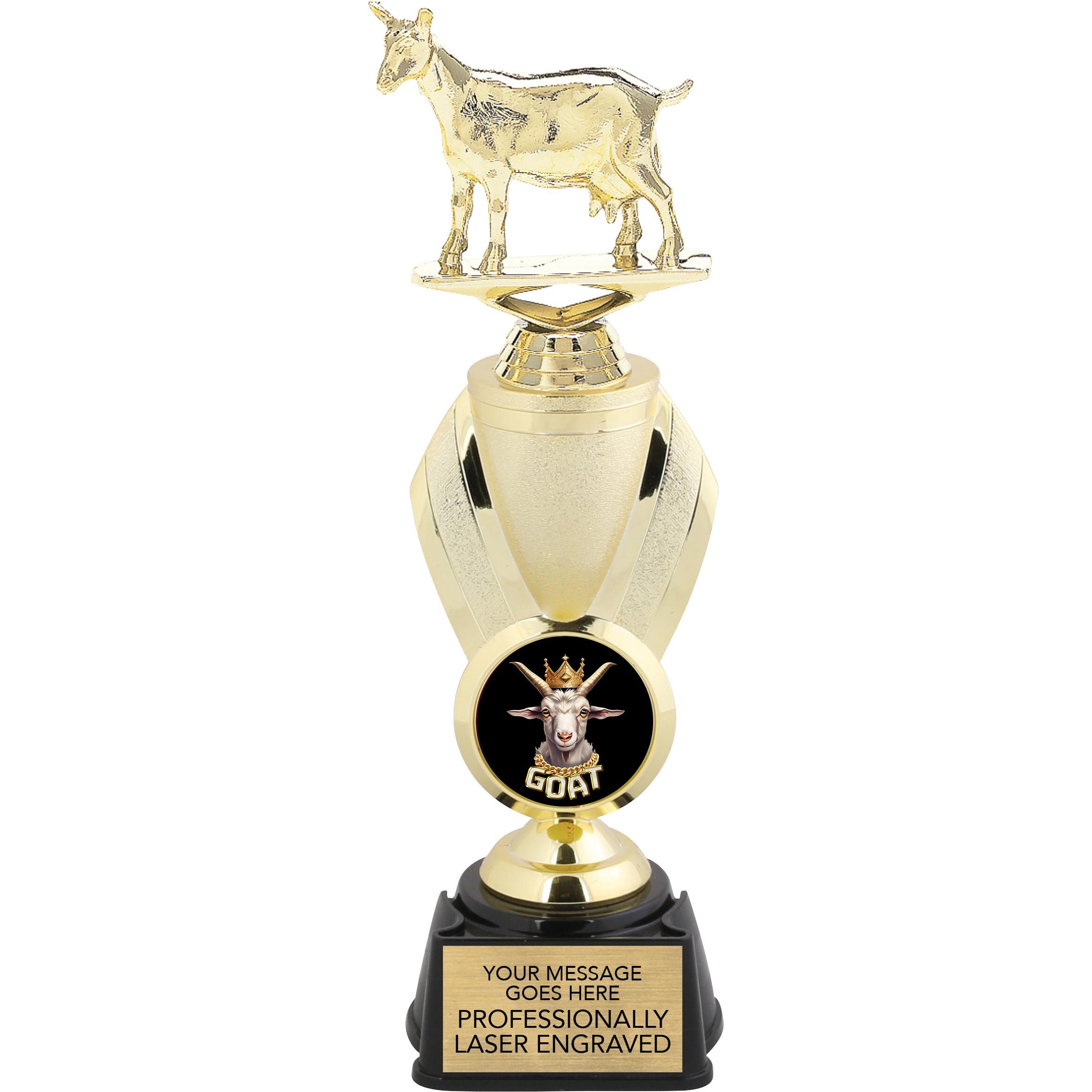 The GOAT Victory Trophy, Achievement Award, Personalized Free With Your ...