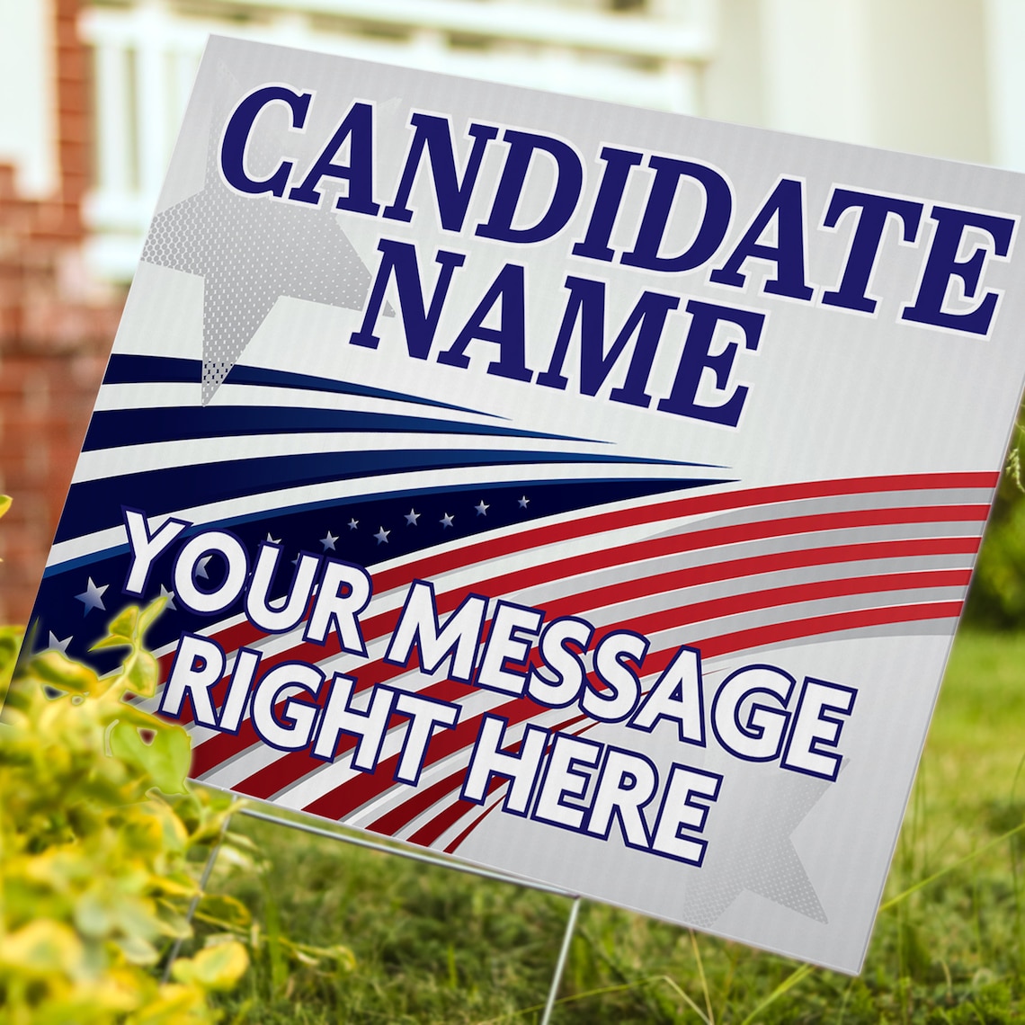 PATRIOTIC CUSTOM POLITICAL Lawn Sign 24 x 18 Political | Etsy