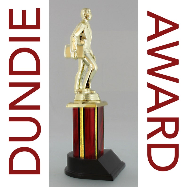 Dundie Award Red Column Trophy, the Office TV Show, Dundie Trophy ...