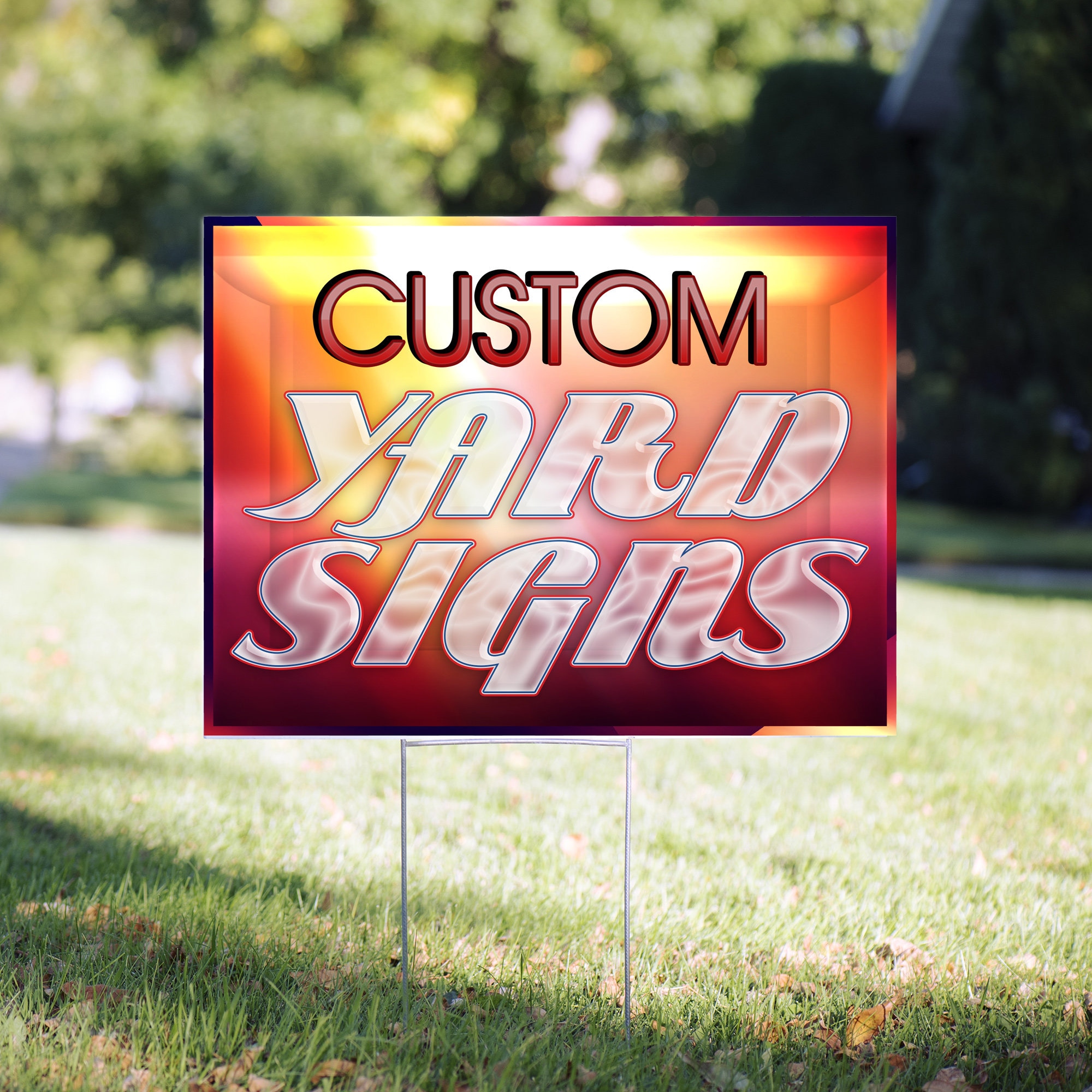 Full Color Custom 24 X 18 Yard Sign Printed on Both Sides - Etsy