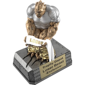 Loser Trophy, Custom Engraved Text, Last Place, - Beast, Monster ...