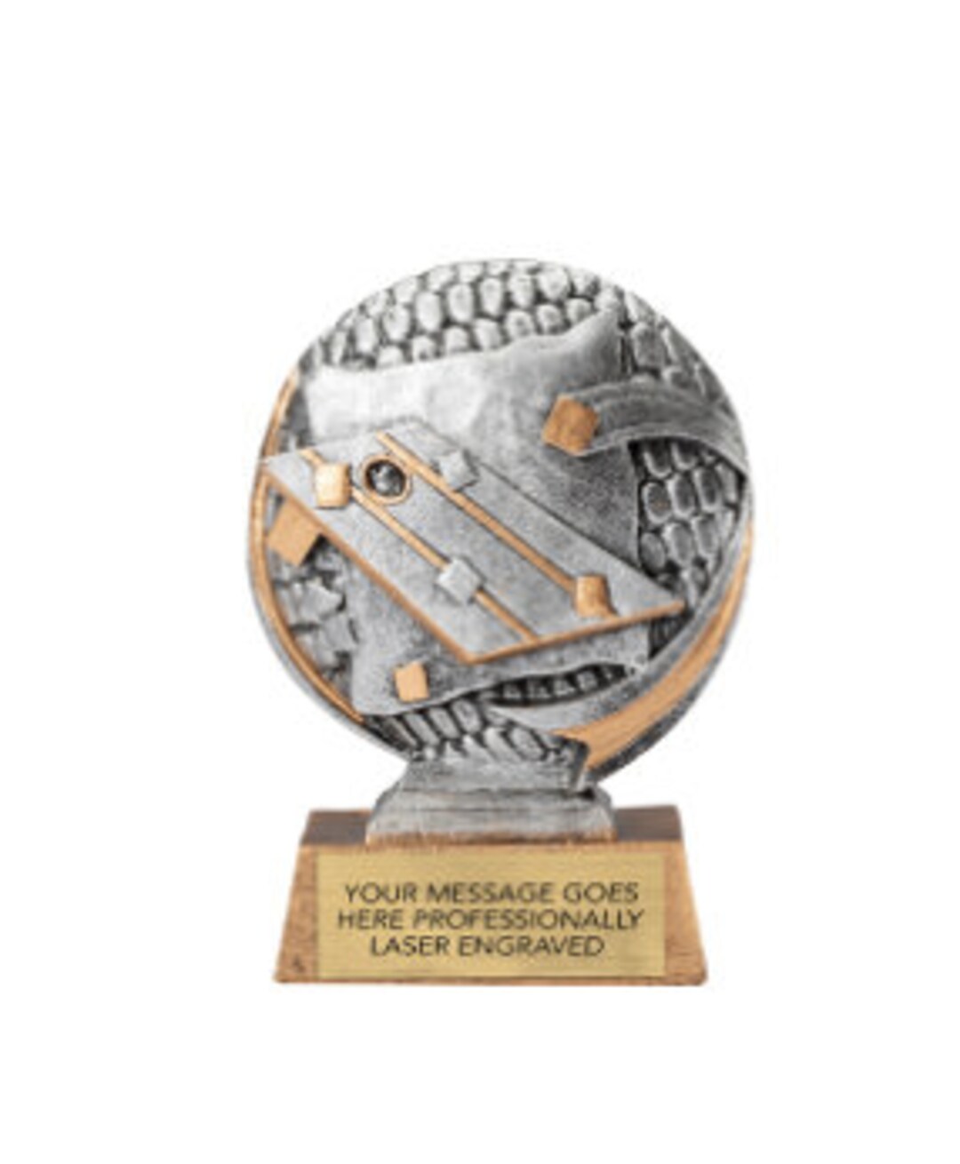 Cornhole Trophy - 4 Lines of Custom Engraved Text, Heavy Casted Resin ...