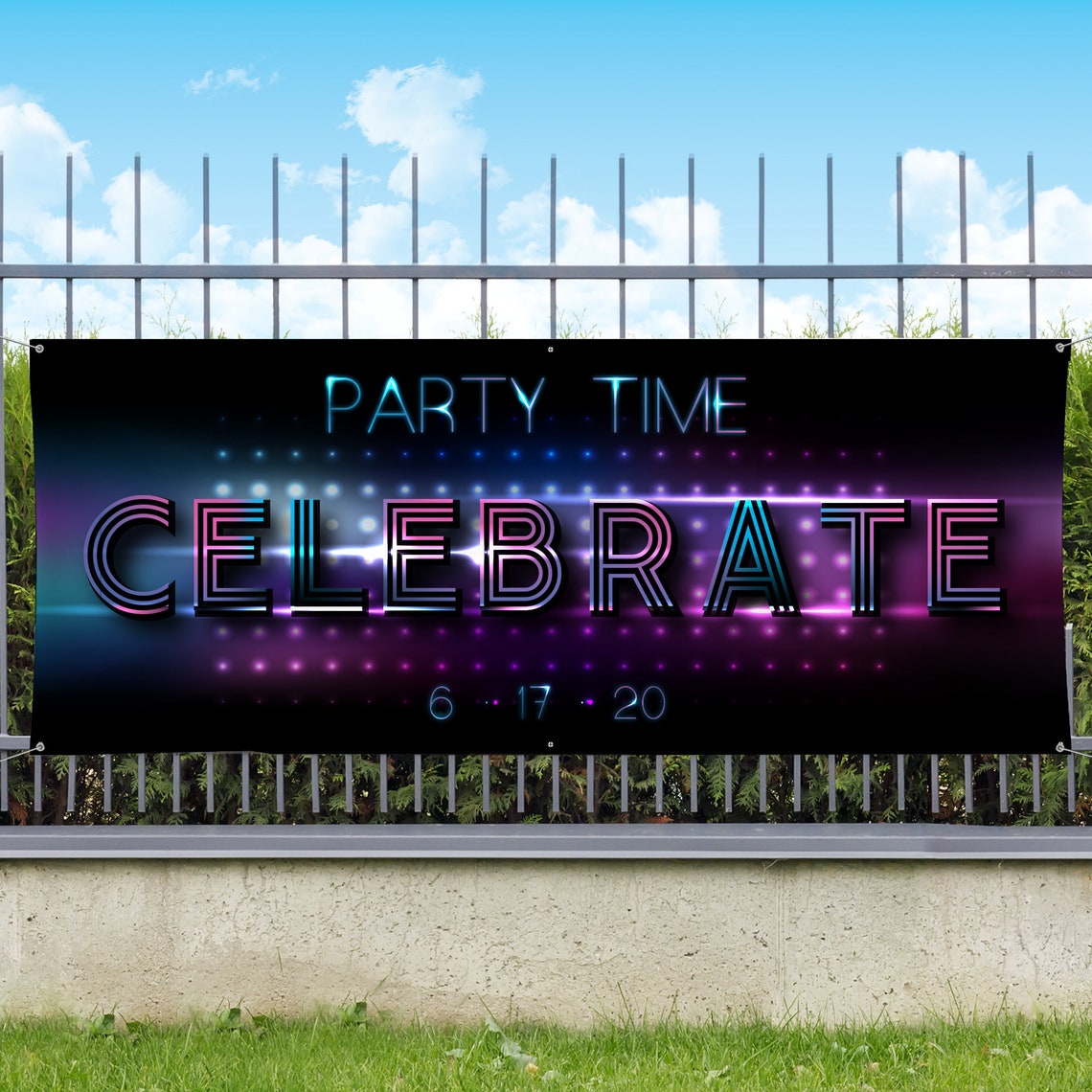 CUSTOM CELEBRATION BANNER - Birthday - Anniversary - Party - 13 Oz ...