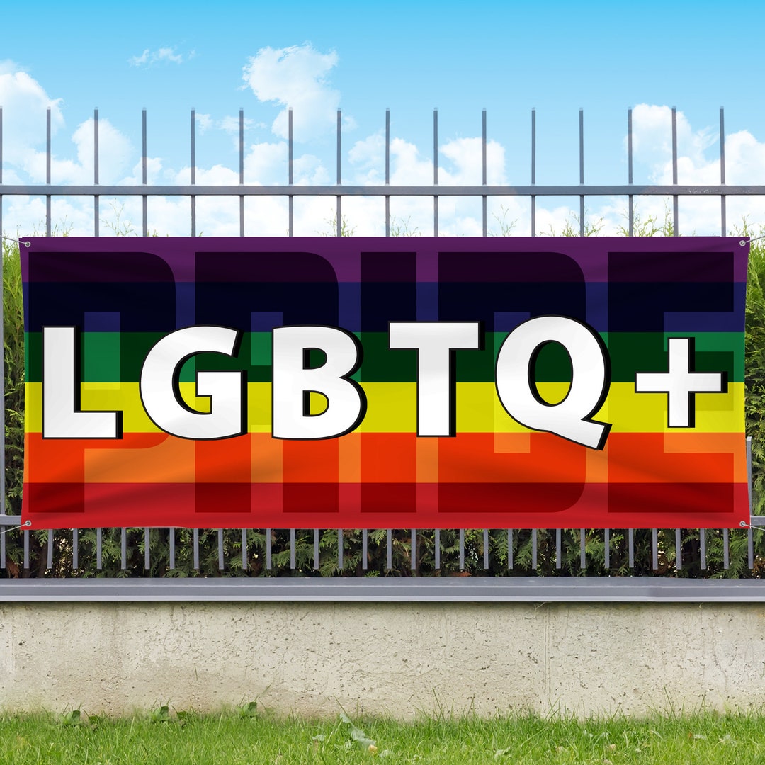 LGBTQ Vinyl Banner With Metal Grommets 13 Oz Vinyl Banner - Etsy