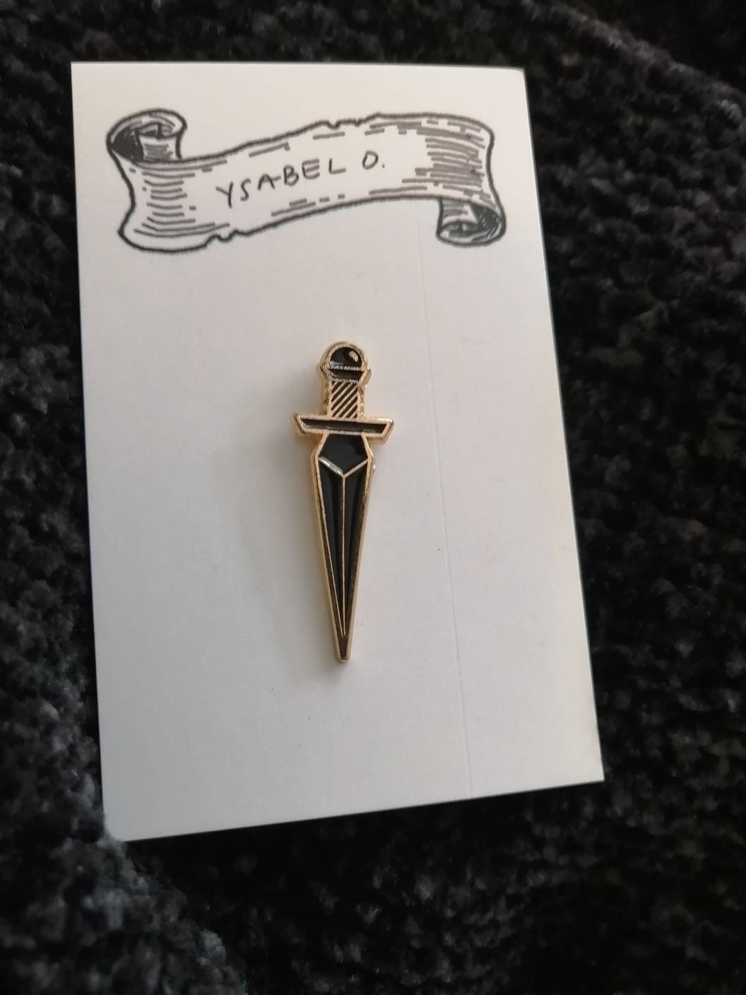 Dagger Enamel Pin | Etsy