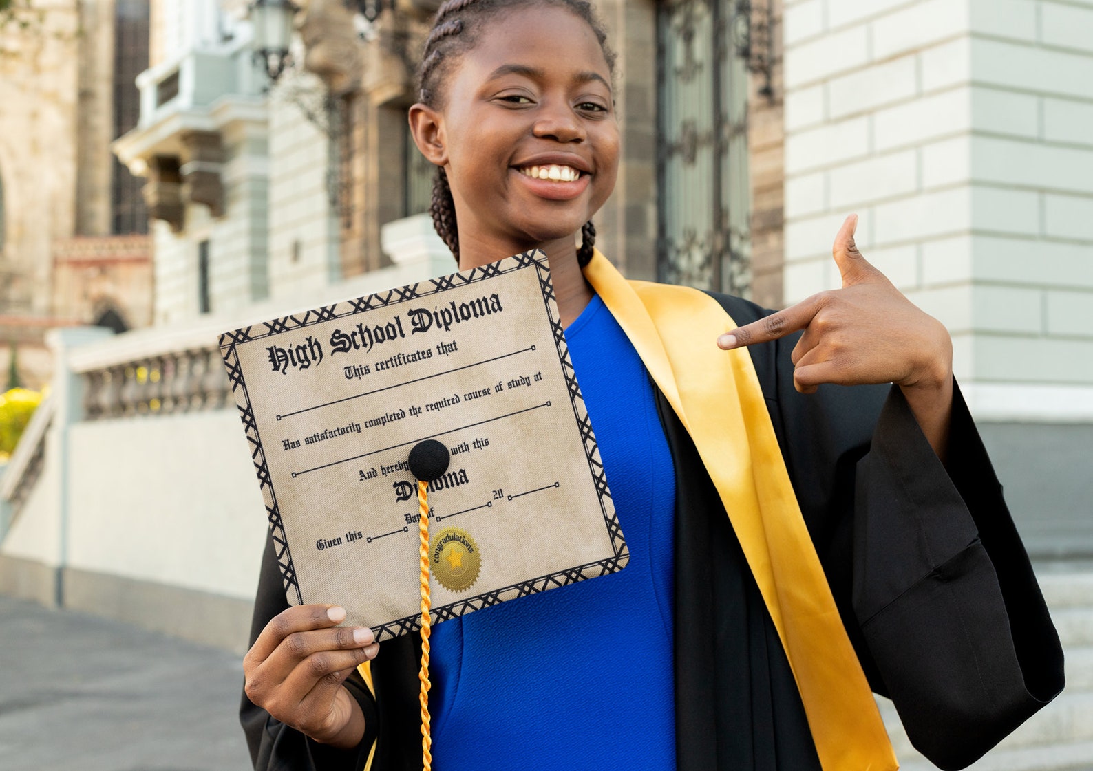 Printable High School Diploma Certificate Template | Graduation Gift ...