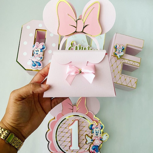 Minnie Mouse Party Favor Box Minnie Mouse Gift Box Minnie - Etsy