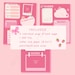 Cute Pink Color Slambook Template, Printable Template, Digital Slambook ...