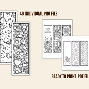 40 Printable Motivational Quotes Coloring Bookmark, Relaxing Coloring ...