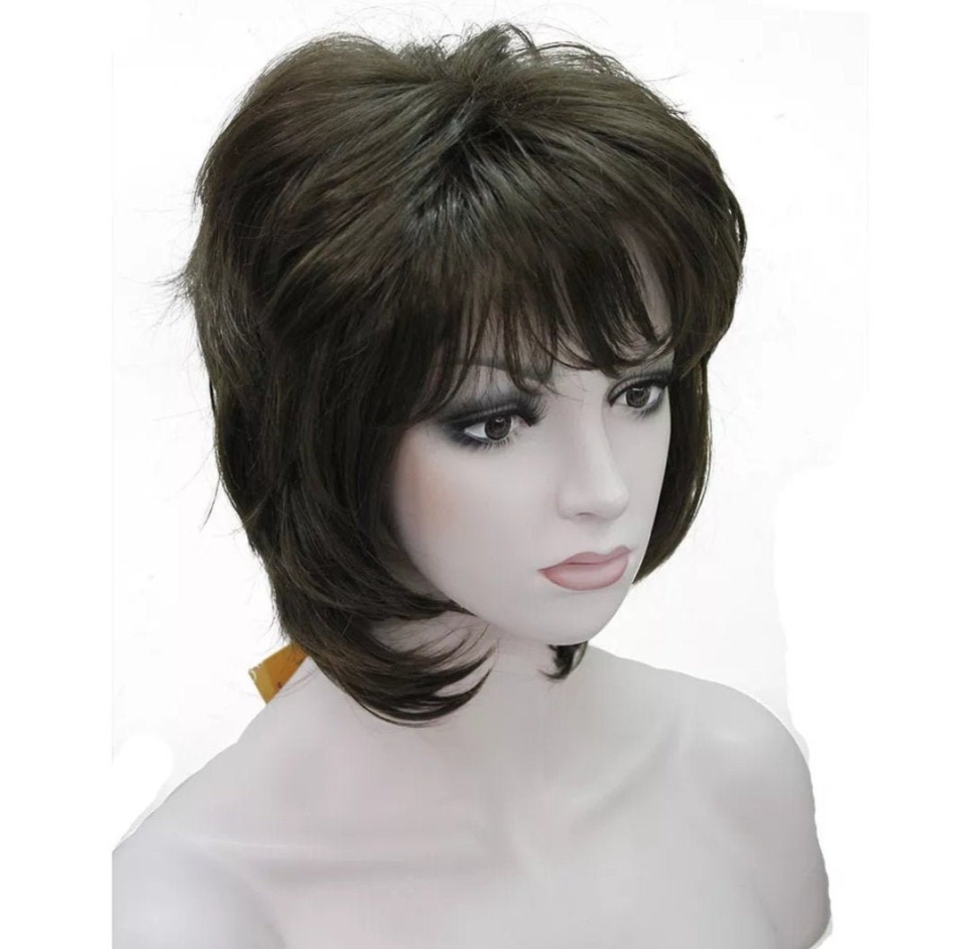 PIXIE Auburn/blonde Wig Short Feather Cut Synthetic Hair Wigs - Etsy