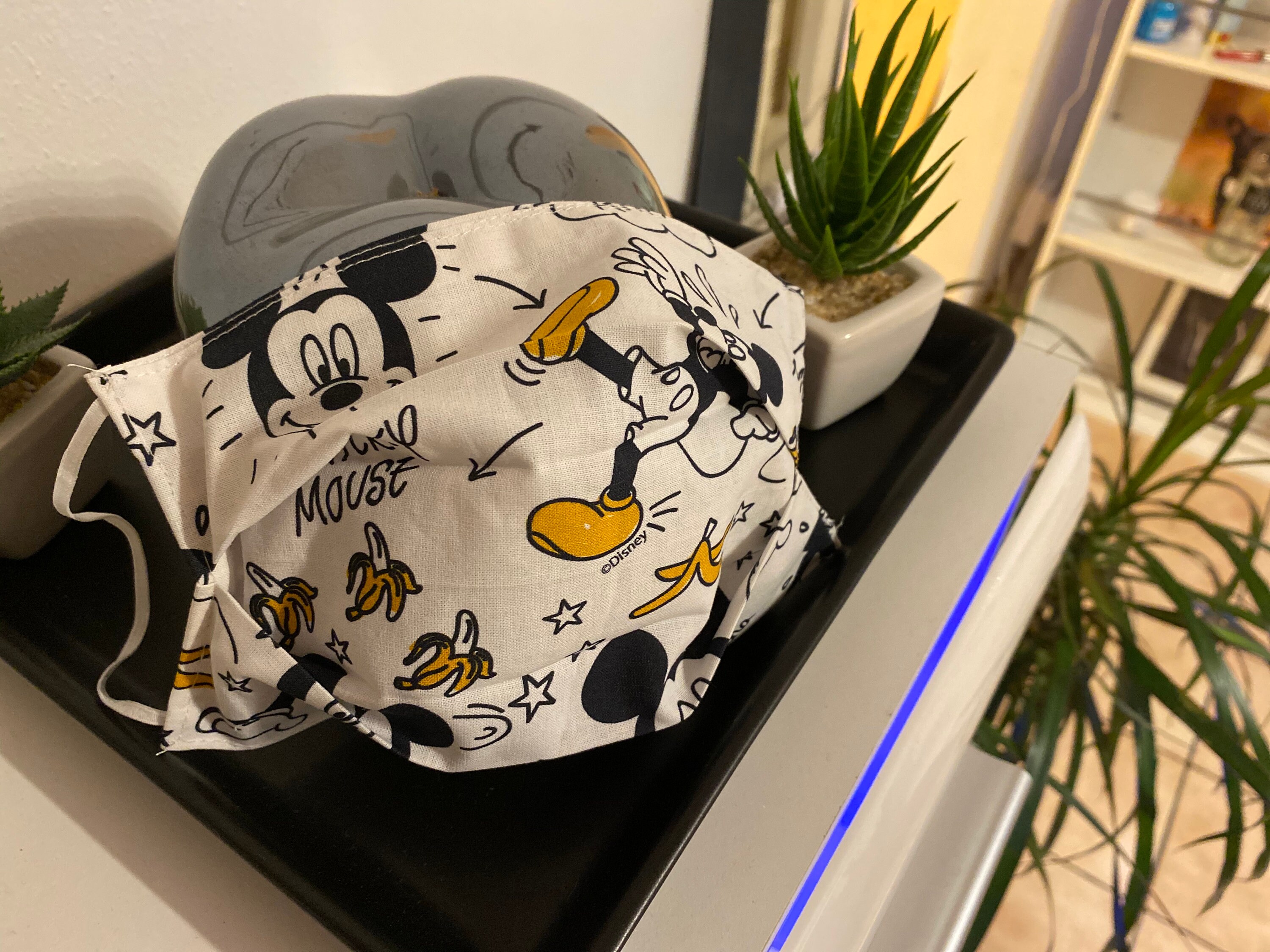 Makeshift Mask Mouth and Nose Mask Mickey Mouse & Pluto - Etsy