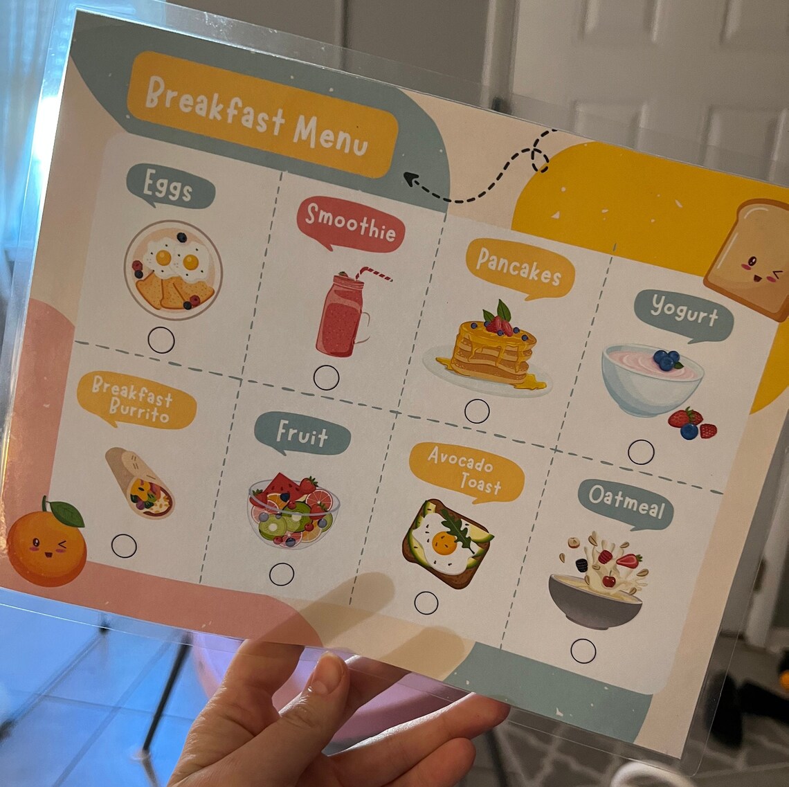 Toddler & Kids Breakfast Menu - Etsy