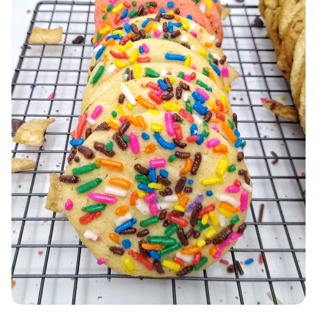 Birthday Cake Vanilla Pudding Sprinkles Sugar Cookie - Etsy