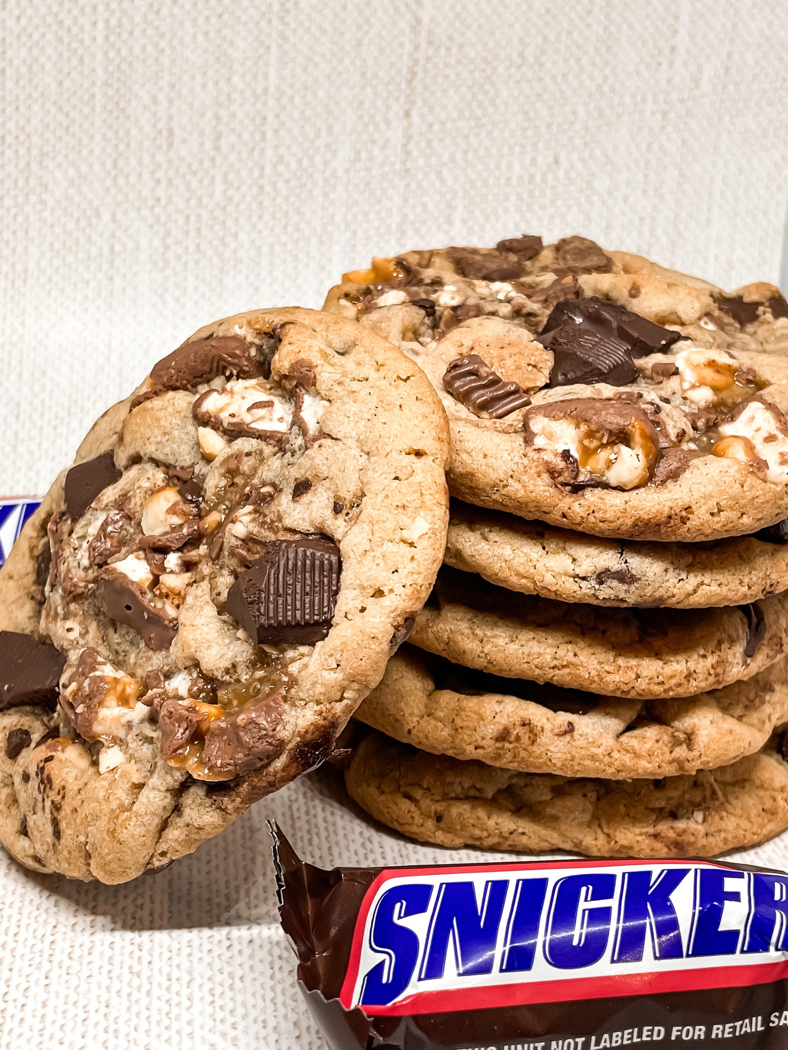 Don Miggys Chocolate Caramel Peanuts Snickers Cookie - Etsy