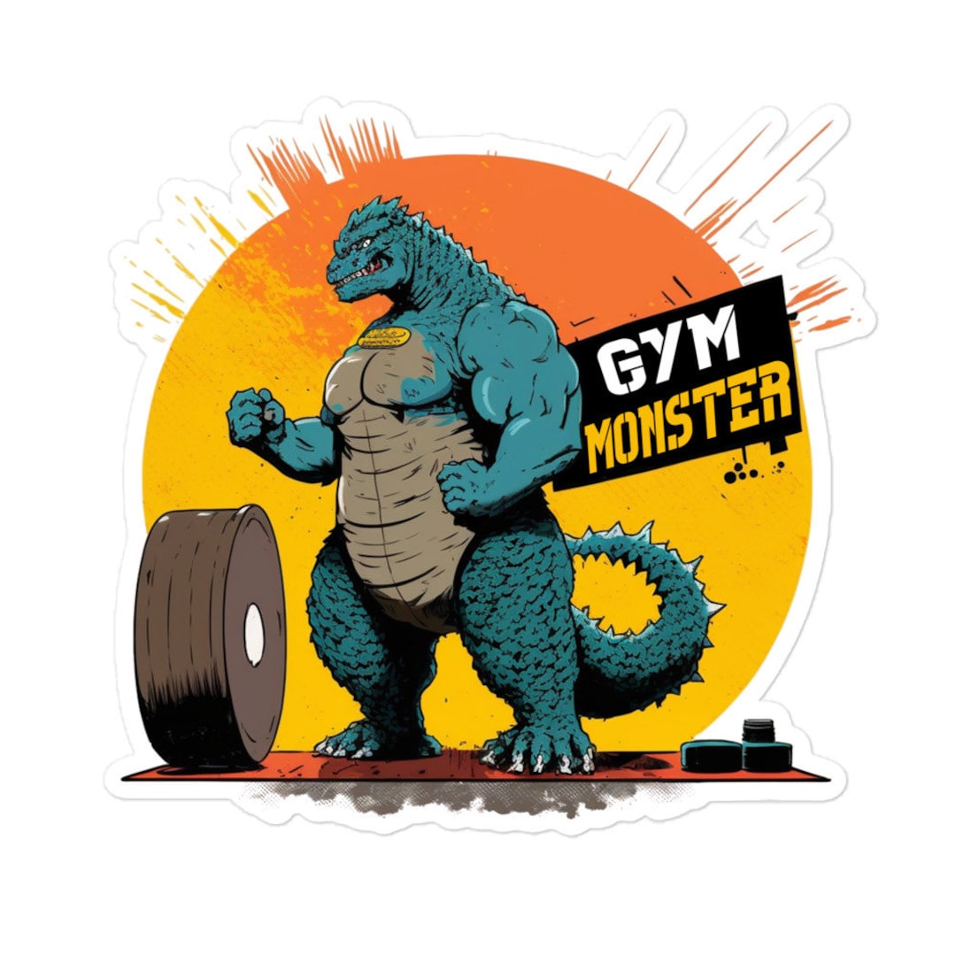 Gym Monster Buff Kaiju Stickers different Sizes - Etsy