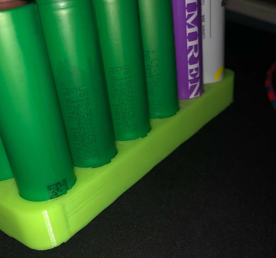 12x 18650 Tray 3D Printed BATTERY HOLDER - Etsy