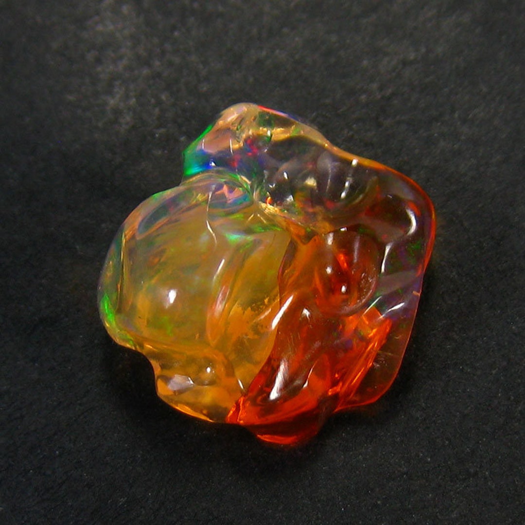 Attractives Natural Mexican Multi Color Jelly Rutile Fire Opal - Etsy