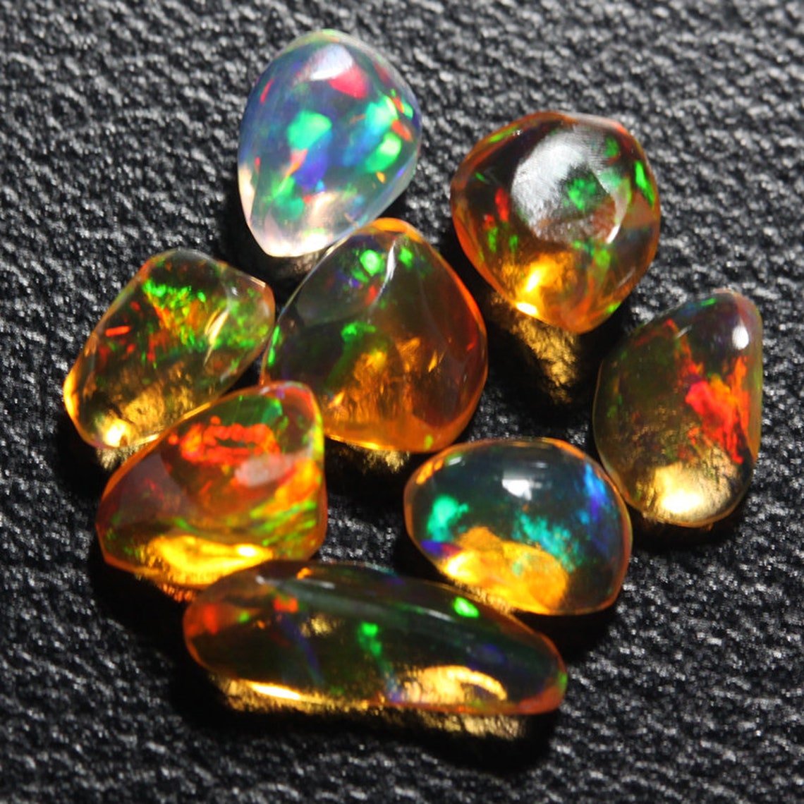 Unimaginable 2.40 Carat Mexican 8 Piece Multi-color Free Form - Etsy
