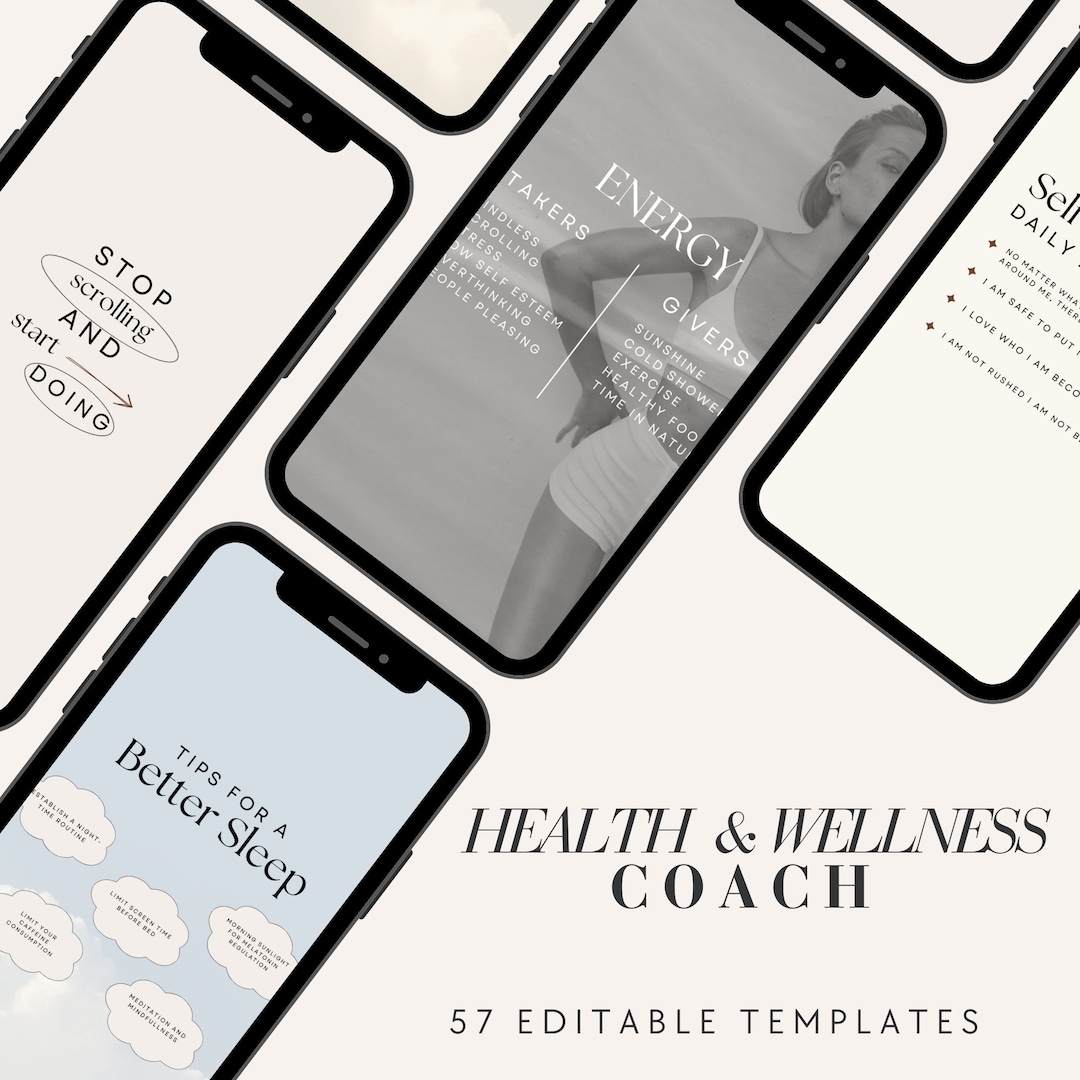 Health Coach Templates, Wellness Coach Instagram Templates, Holistic ...