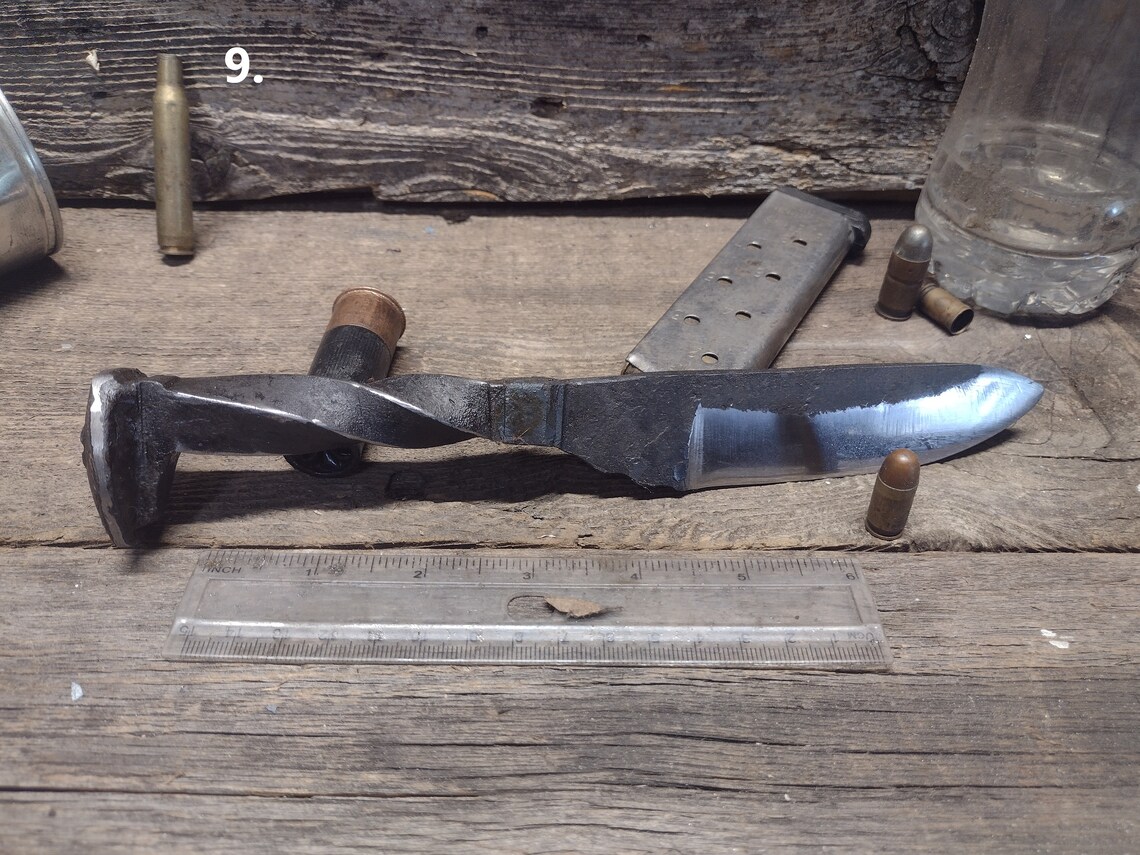 Hand Forged Railroad Spike Knives | Etsy