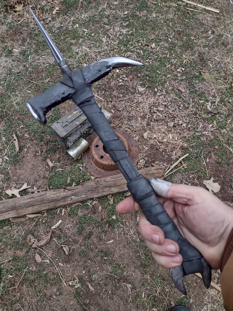 Wasteland Railroad Spike Warhammer - Etsy