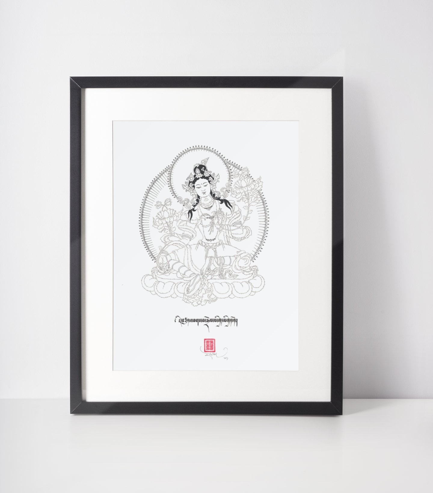 Dolma Kusungthuk: the Mind, Body, and Speech of Tara. Calligraphy Art ...