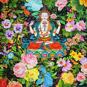 Chenrezig: Compassion Series 4. Tibetan Contemporary Art by Karma ...