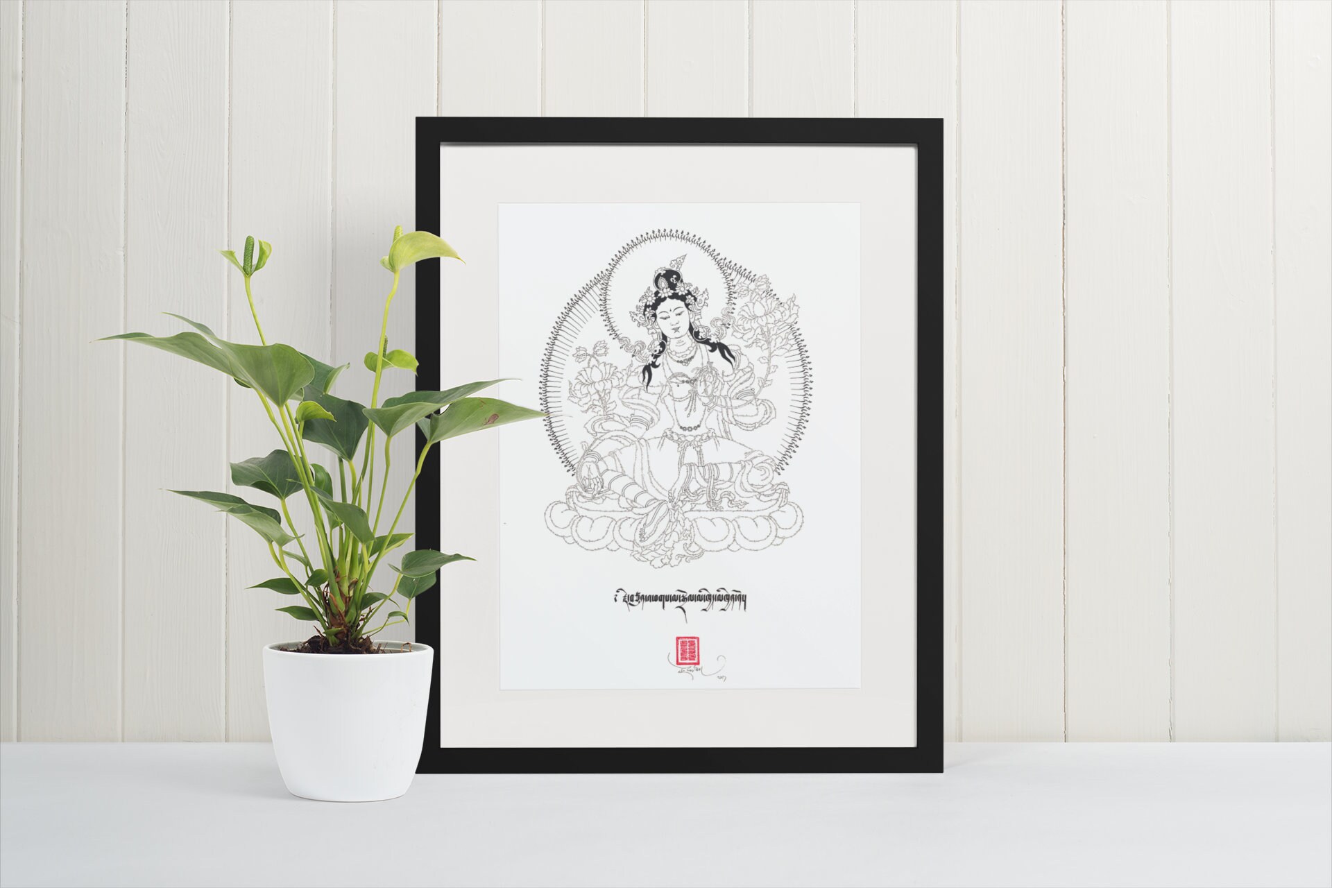 Dolma Kusungthuk: the Mind, Body, and Speech of Tara. Calligraphy Art ...