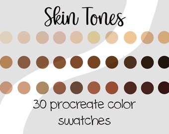 Basic Skin Tones Digital Art Color Palette - Etsy