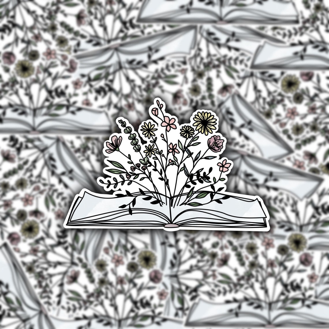 Wildflower Magic Book Sticker Book Sticker Imagination is - Etsy