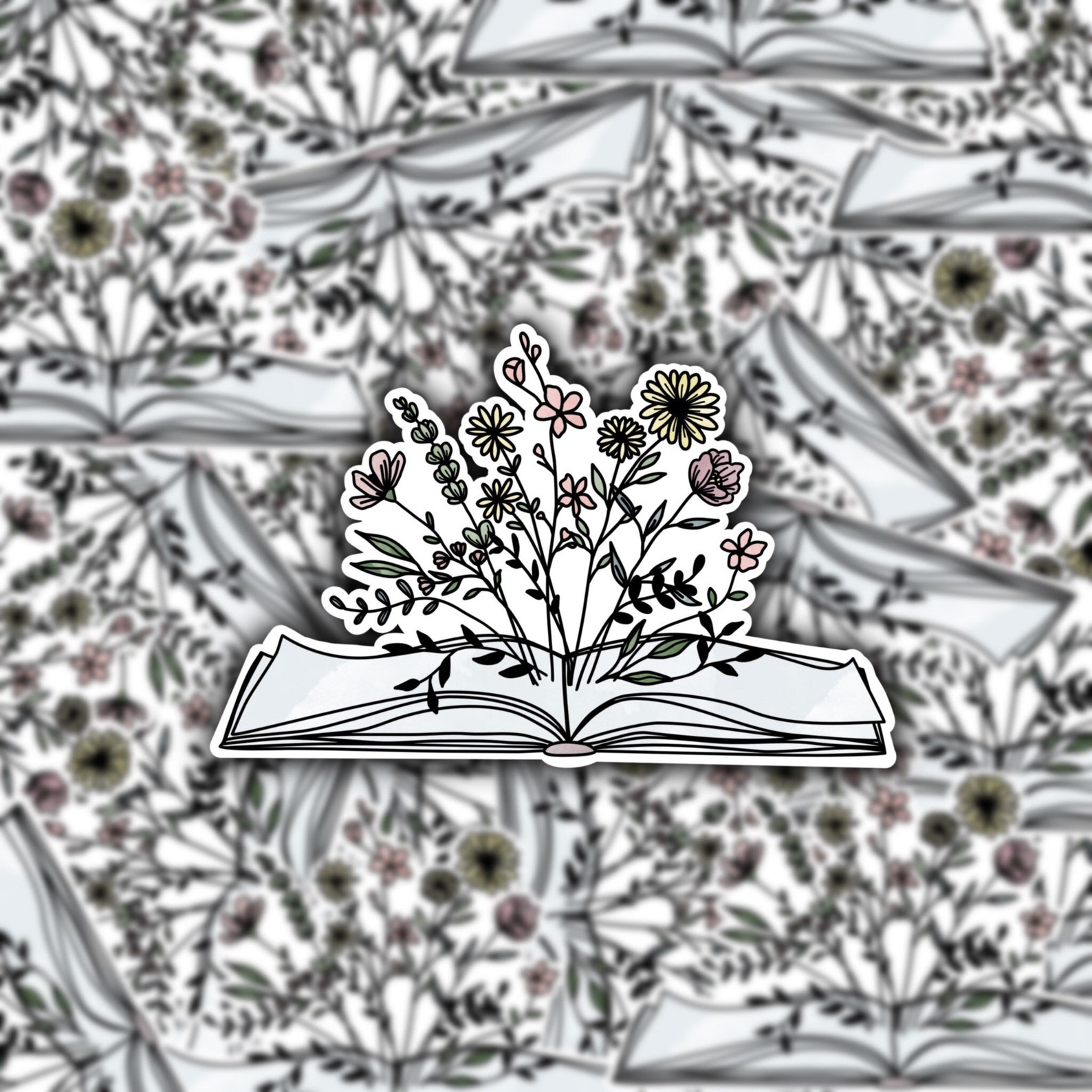 Wildflower Magic Book Sticker Book Sticker Imagination is - Etsy