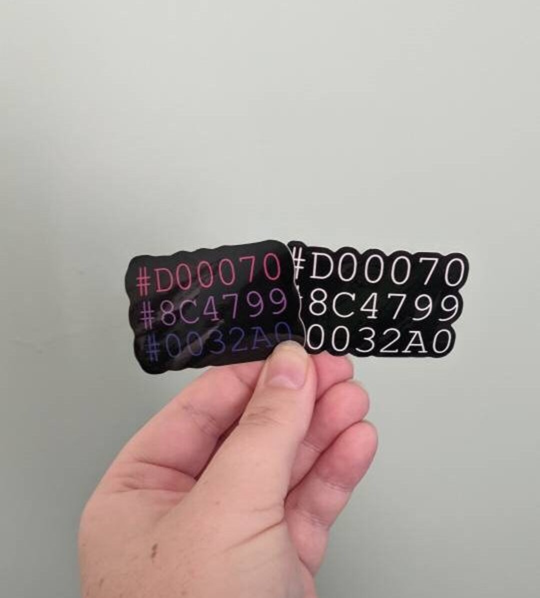 Bi Pride Hex Stickers | Subtle Pride Stickers | Rainbow Pride Flag ...