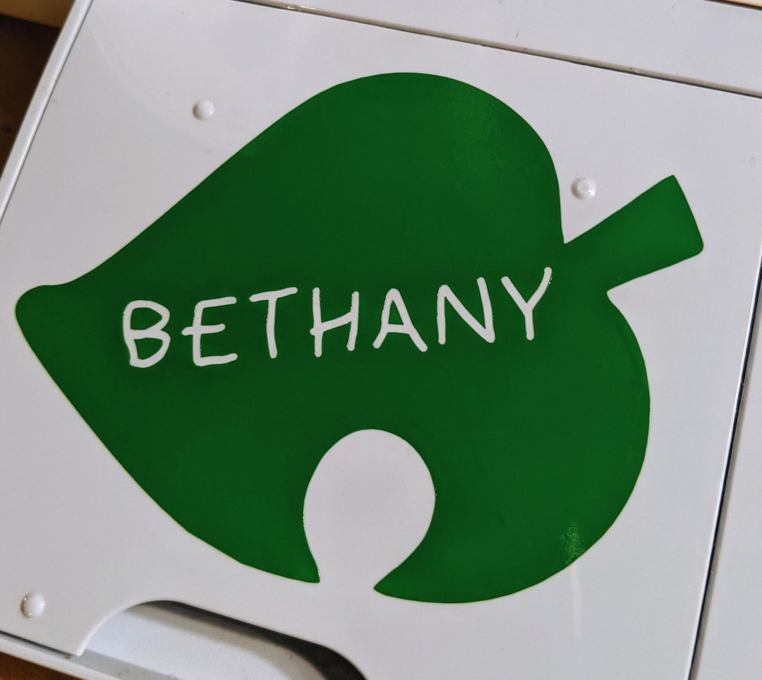 Customizable Animal Crossing Leaf Decal Custom Decal Name Decal Custom ...