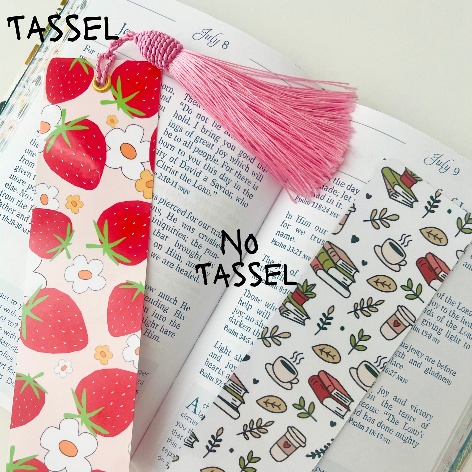 Laminated Bookmark: Retro Floral, Smiley Face, Rainbow - Etsy